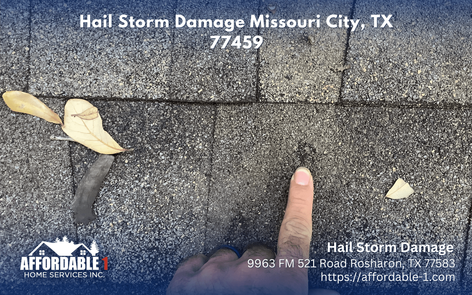 Identifying Hail Damage to Your Roof - Affordable 1 Home Services